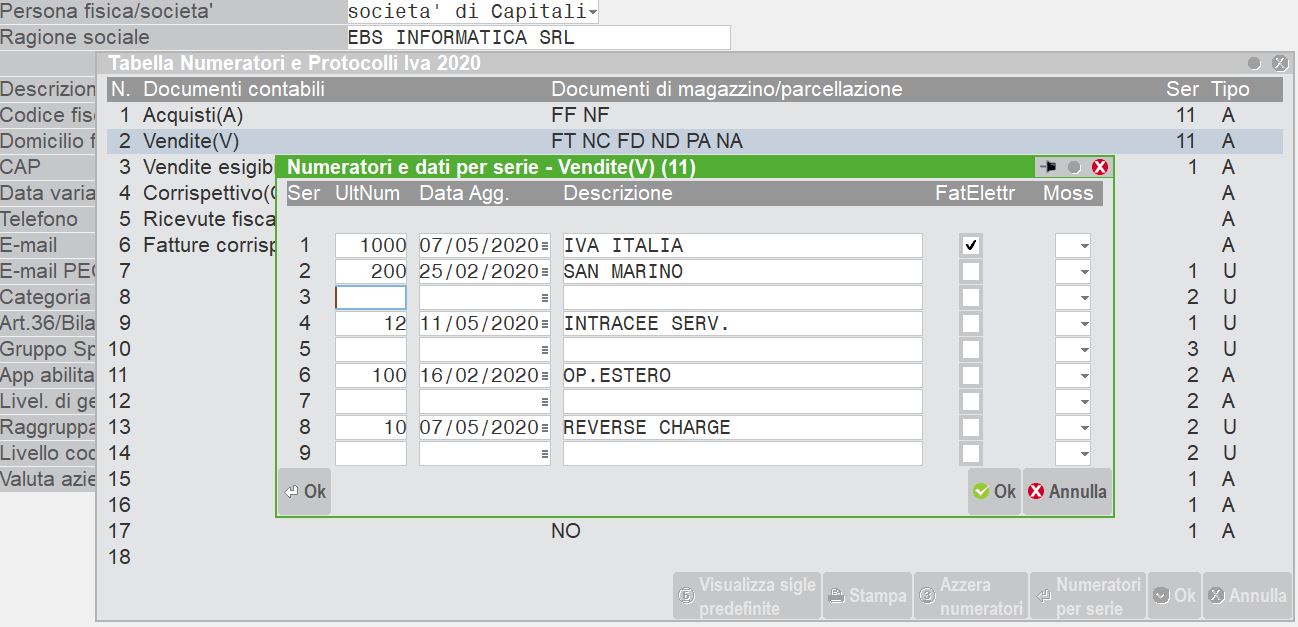 NUMERATORI: COME MODIFICARE I PROGRESSIVI IVA E DOCUMENTI IN MEXAL ...