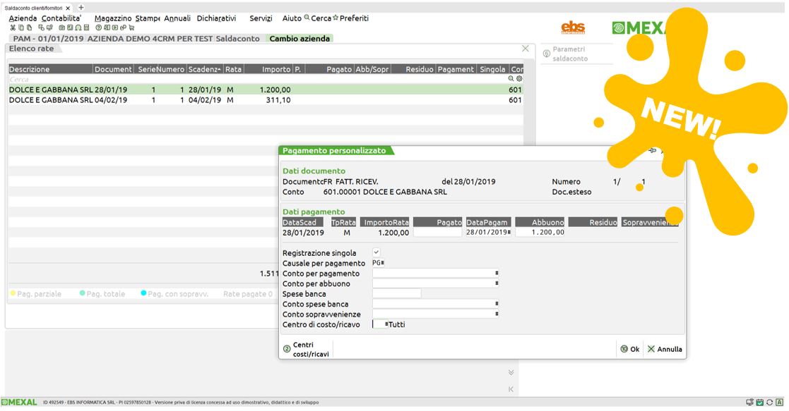MEXAL: IN ANTEPRIMA LA NUOVA GRAFICA 20.20 - EBS Informatica